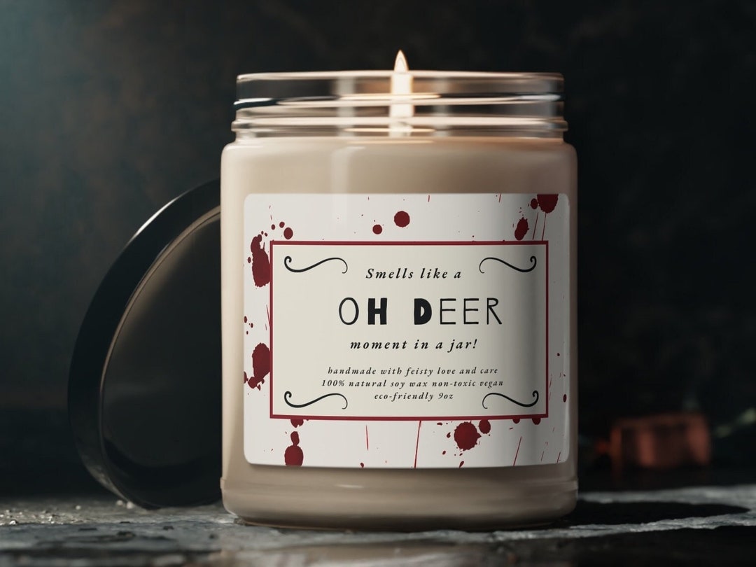 Alastor Oh Deer Candle Hazbin Hotel Aesthetic, Trendy Scented Candle ...