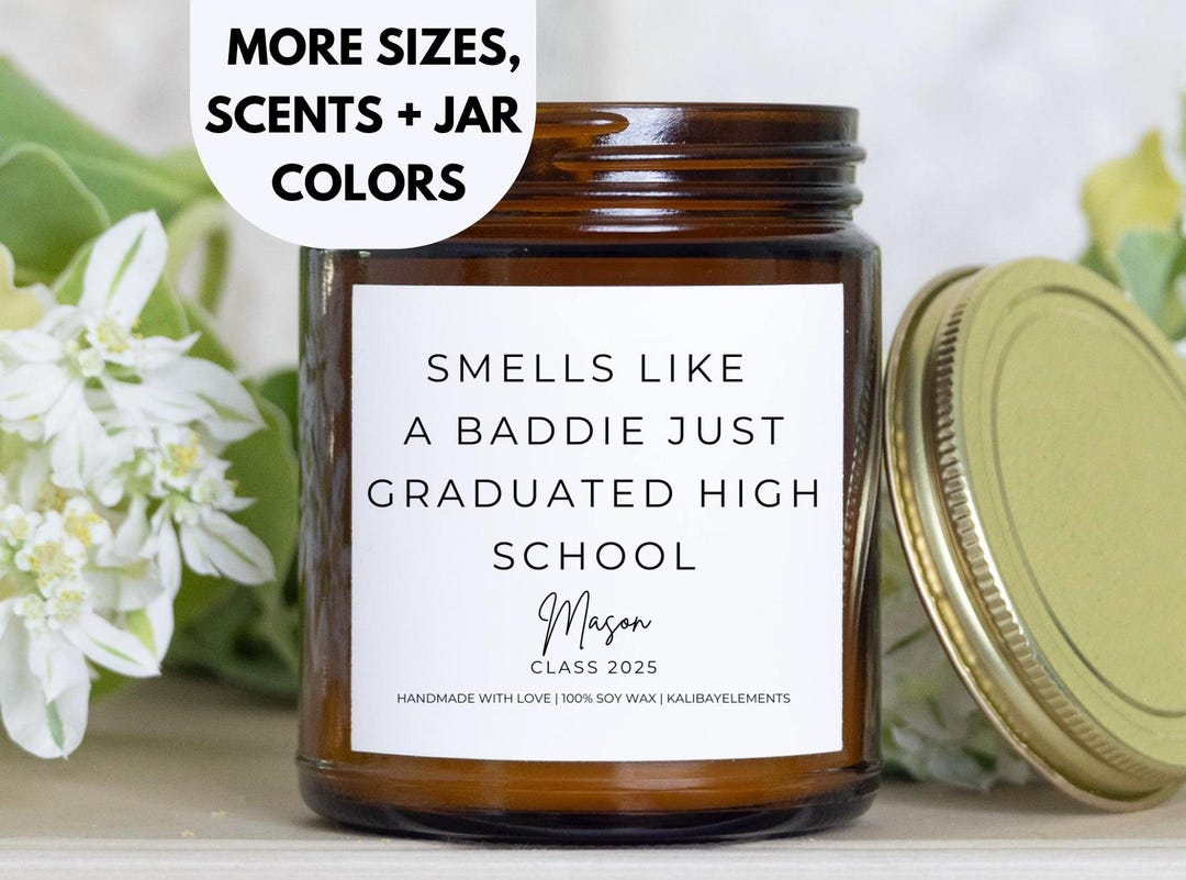High School Baddie Graduate Candle Graduation Gift Class of 2025 High ...