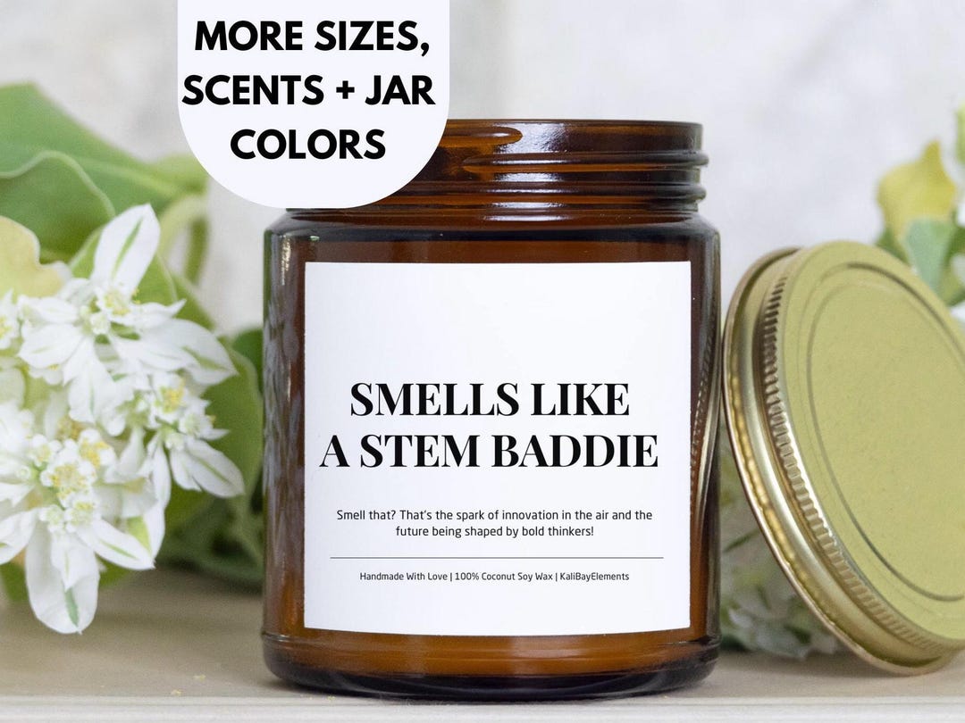 STEM Gift Baddies in Stem Funny Candle Gift for Women in STEM Steminist ...