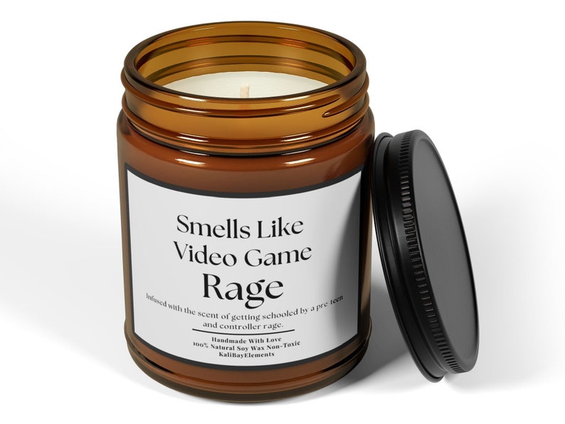 Smells Like Video Game Rage Gift Candle - Funny Gamer Gift for ...