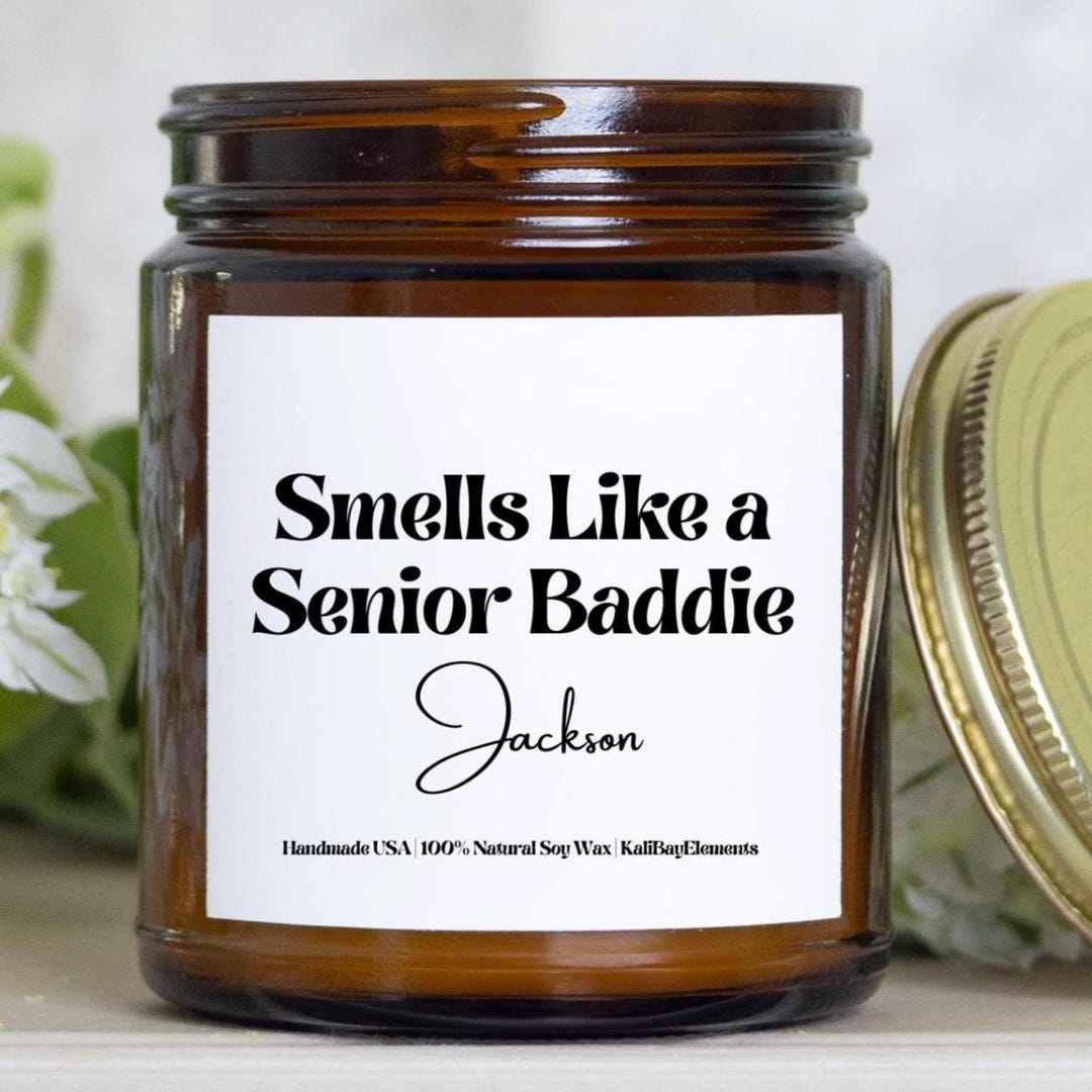 Senior Baddie Year Gift Candle - Class of 2026 Funny Graduation Gift ...