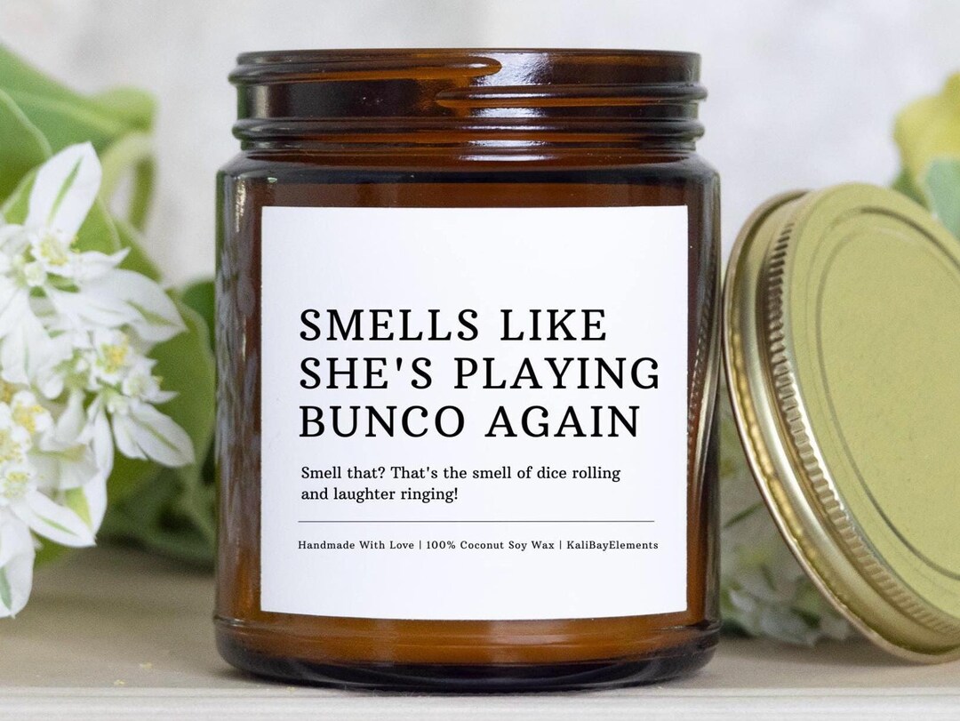 Bunco Funny Candle Gifts for Women Gamers for Bunco Game Night ...