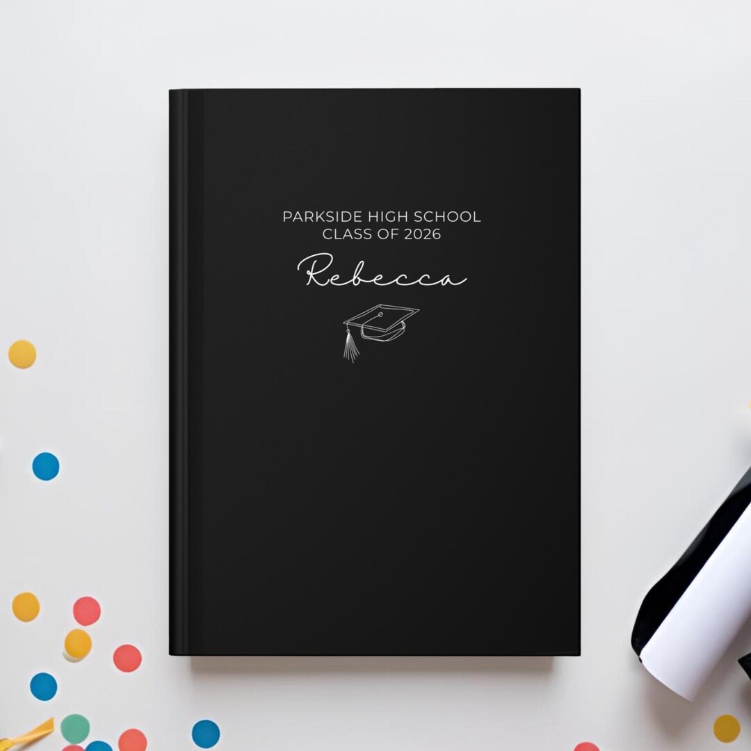 Personalized High School Memory Book | Class of 2026 Notebook | Custom ...
