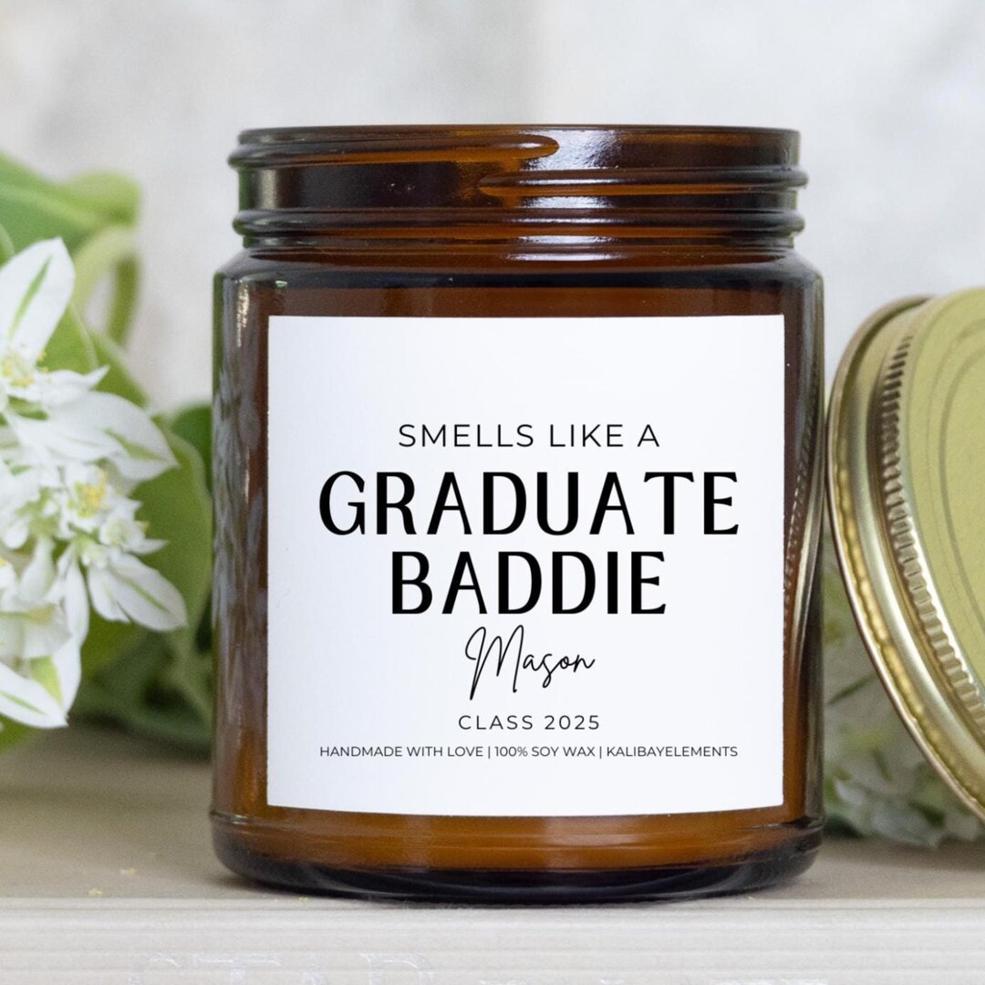 Personalized Graduation Baddie Gift Candle – Funny Graduation Gift ...