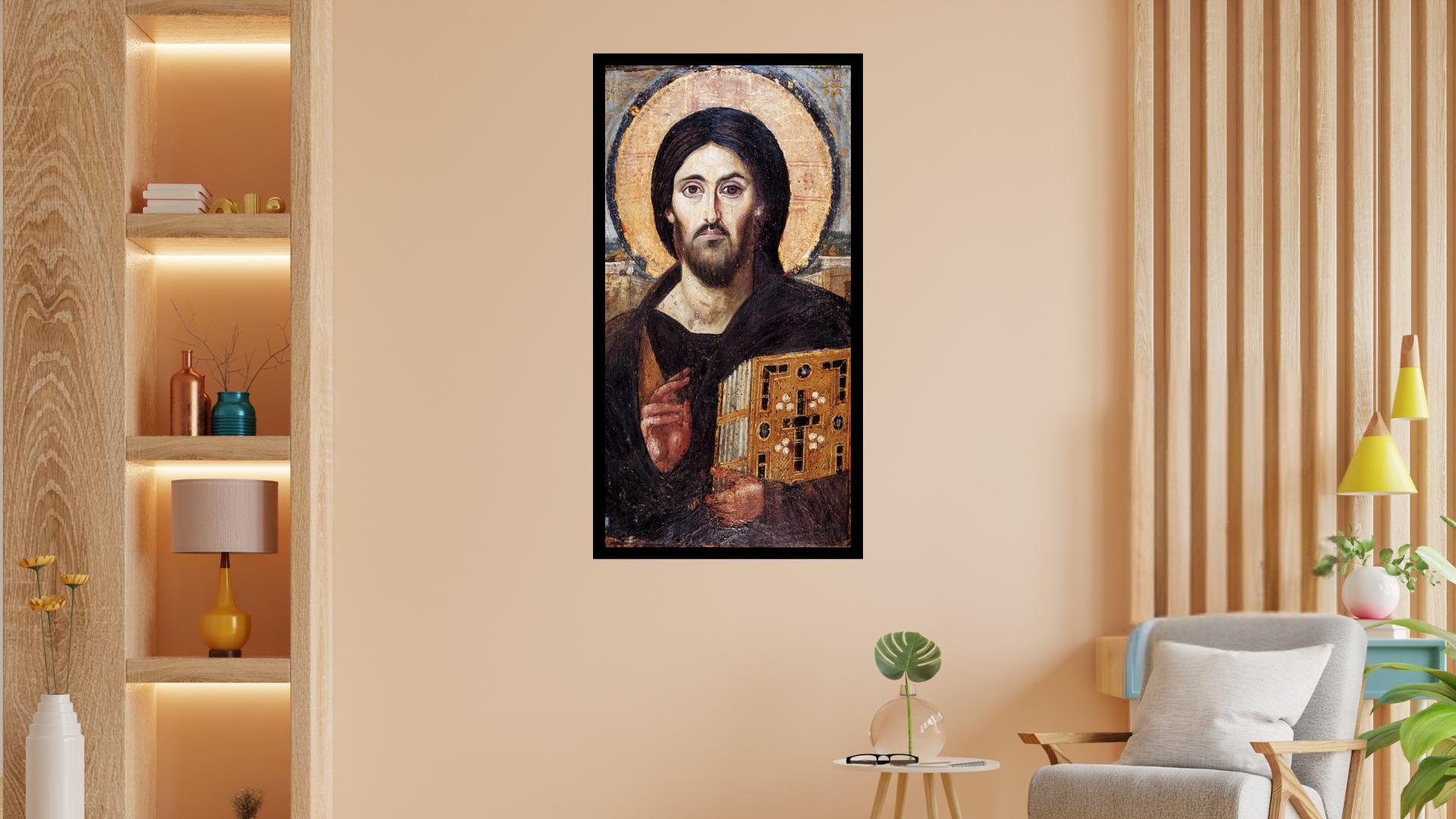 Jesus Christ Icon – Christian Wall Art– Orthodox Digital Printable Wall ...