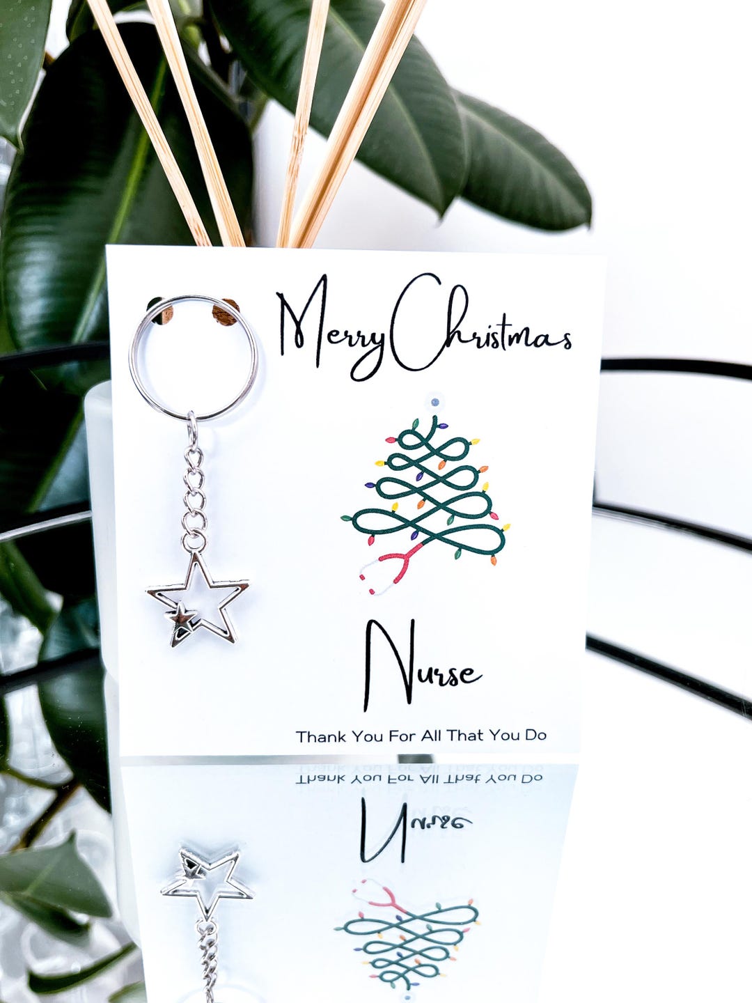 Merry Christmas Card for Nurse, Christmas Gift for Nurse, Secret Santa ...