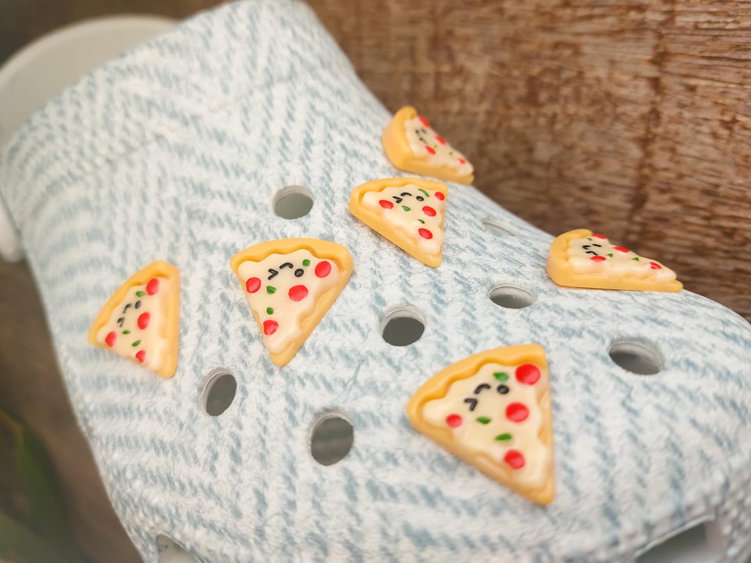 Pizza Slice Shoe Charms | 3D Fun Snacks & Tasty Food Shoe Clips - Etsy