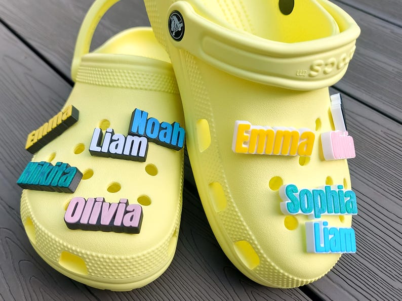 Personalized Croc Name Charms Custom 3d-printed Shoe Charms - Etsy