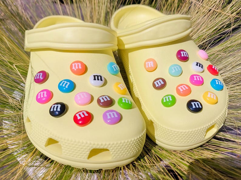 M&M Candy Shoe Charms | 3D Chocolate Shoe Clips - Etsy