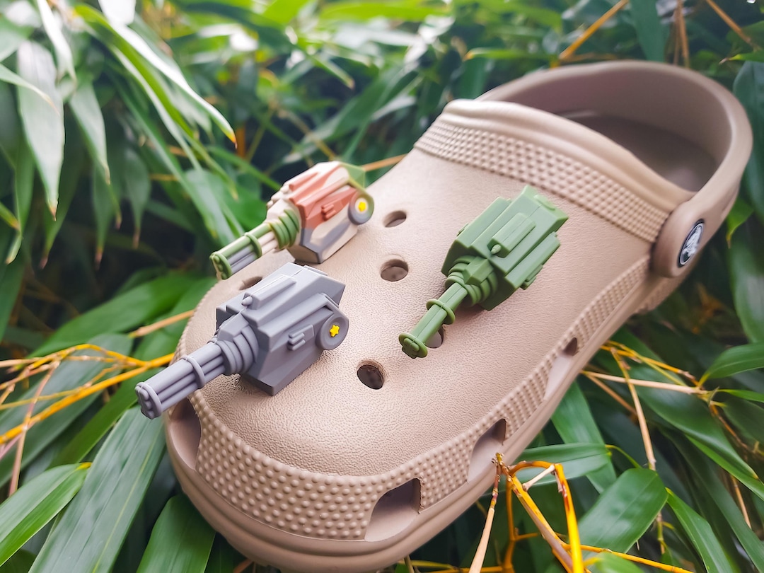 Tank Turret Shoe Charms | 3D PVC Machine Guns Shoe Clips | Military ...