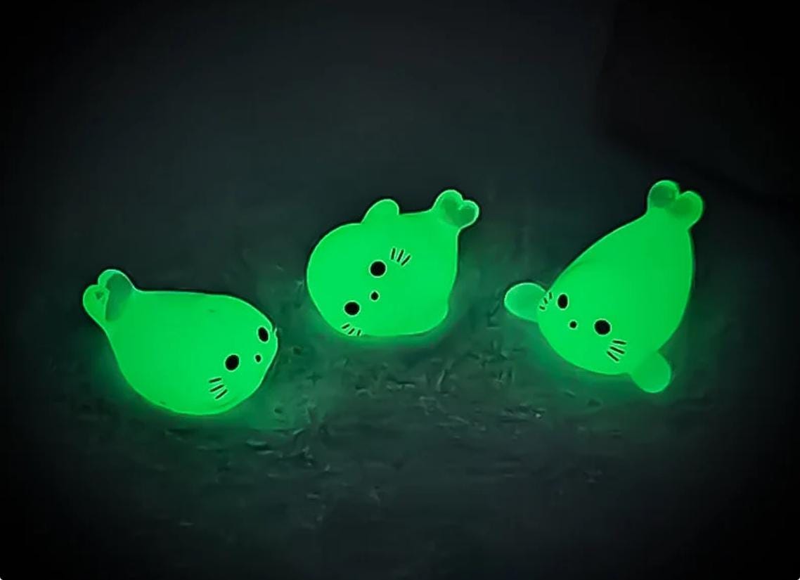 Luminous Seals Shoe Charms | 3D Glow in the Dark Animal Shoe Clips - Etsy