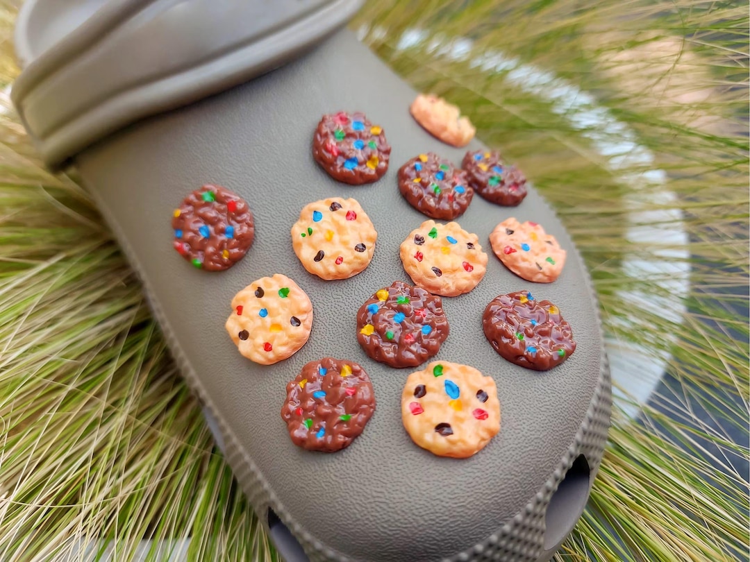 Chocolate Cookies Shoe Charms | 3D Snacks Shoe Clips - Etsy