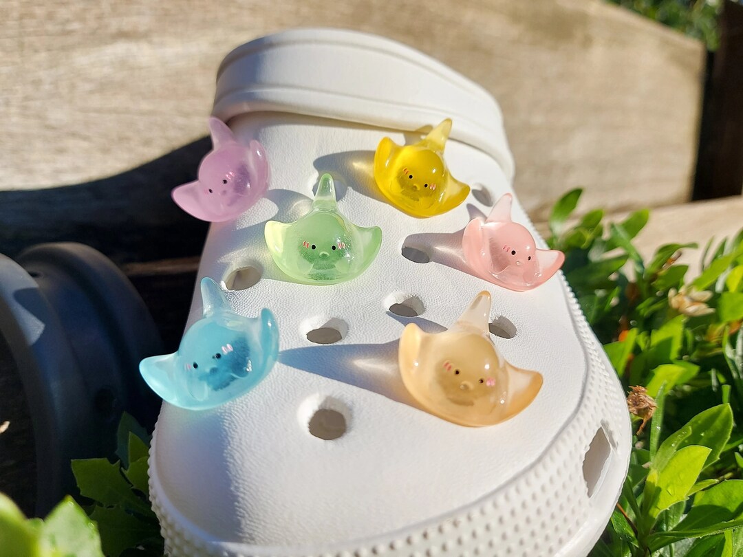 Luminous Manta Ray Shoe Charms Glow in the Dark Shoe Clips - Etsy
