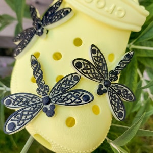 Luminous Dragonfly Shoe Charms | Glow in the Dark Shoe Clips | 3d ...
