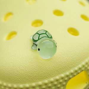 Luminous Turtle Shoe Charms | Glow in the Dark Tortoise Shoe Clips - Etsy