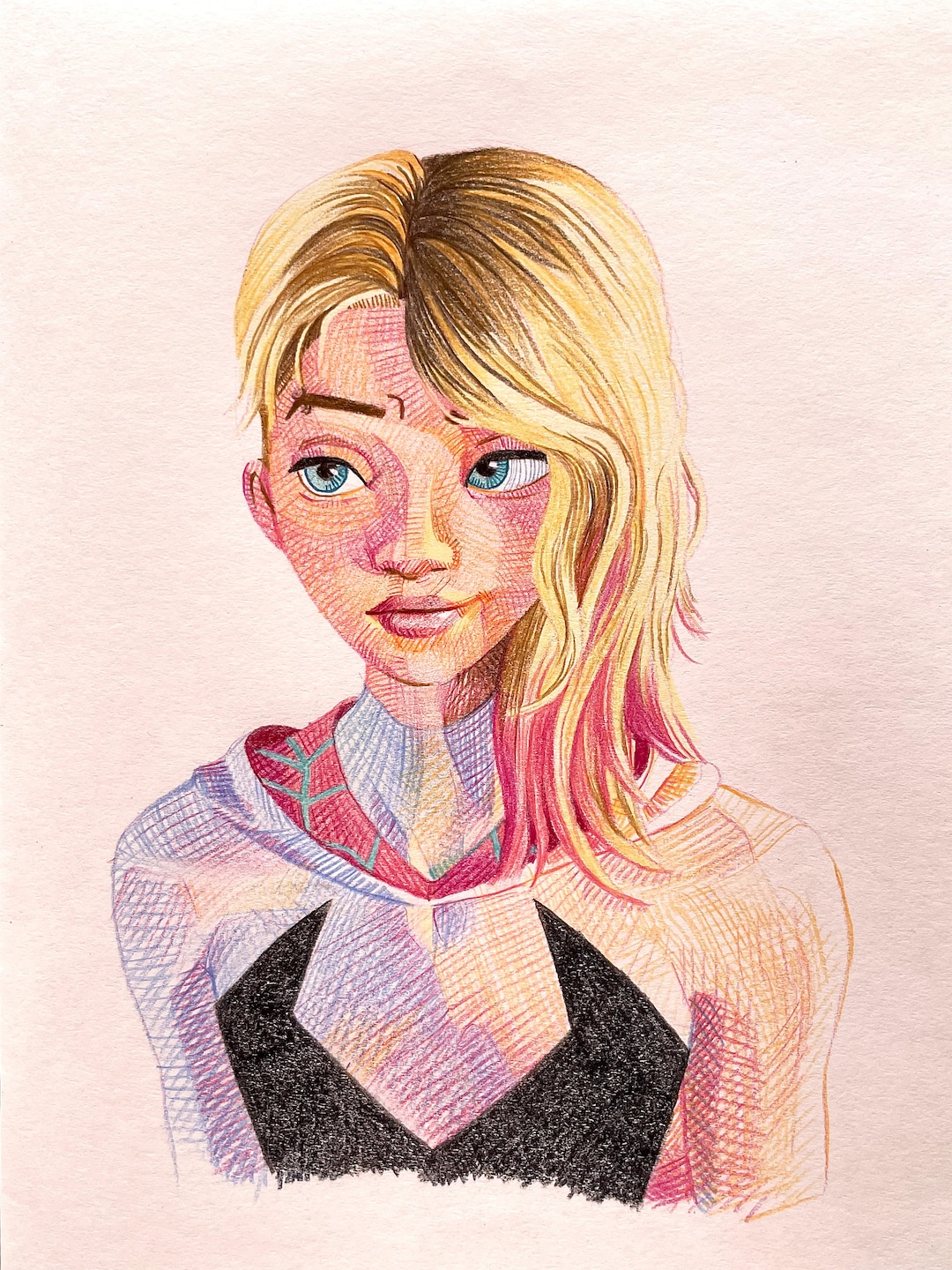 Portrait Spider Gwen Stacy / Movie and TV Characters / - Etsy