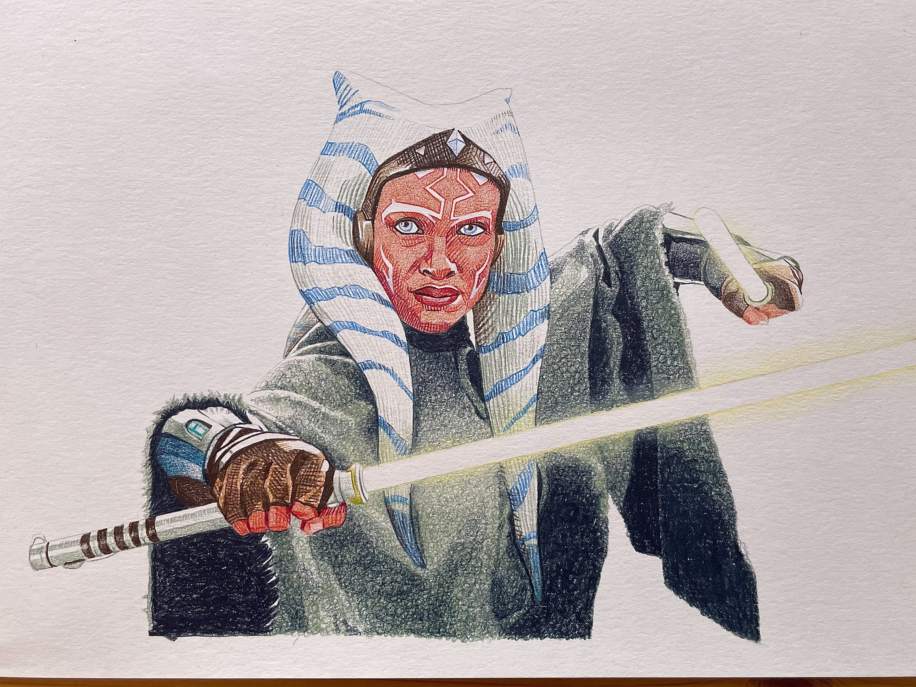 Portrait Ahsoka Tano / Rosario Dawson / Star Wars Characters / - Etsy
