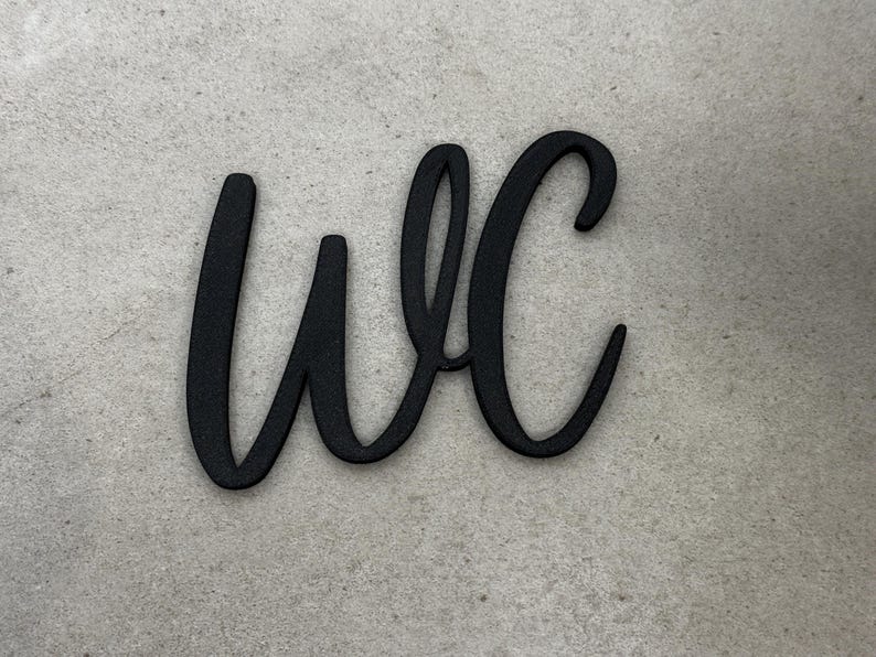Door Sign WC | Guest WC | Bathroom - Etsy