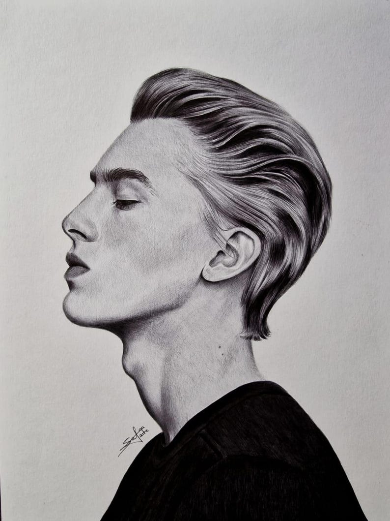 Custom Hand-drawn Portrait: Personalized Sketch From Photo (digital ...