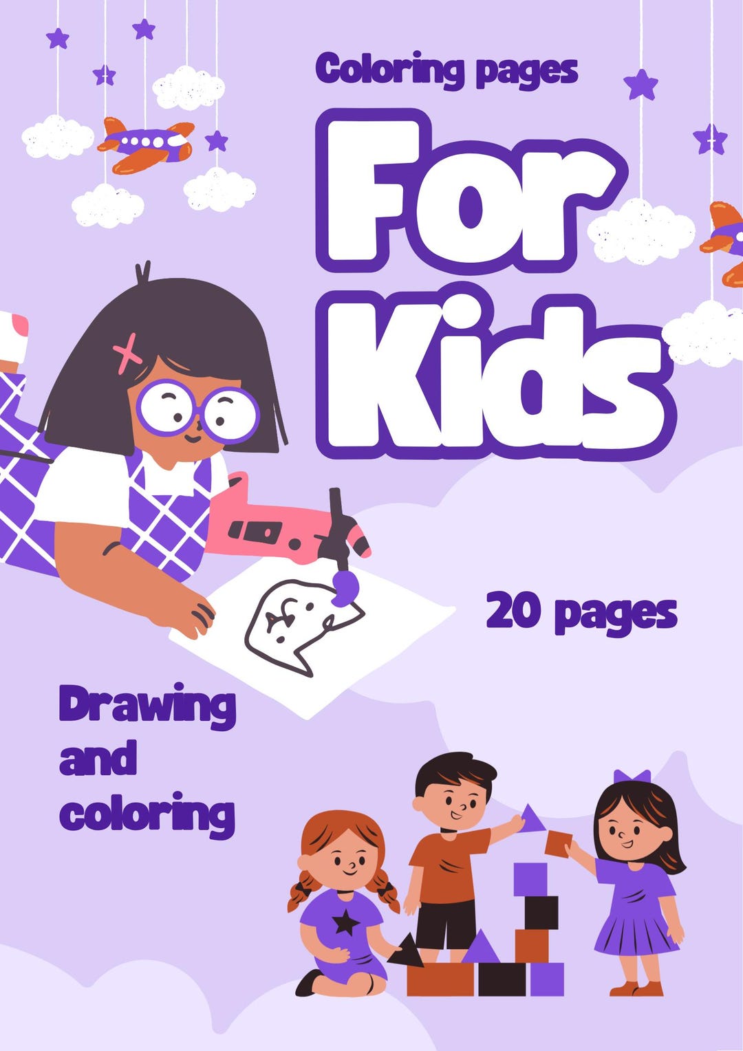 Kids Coloring Pages PDF | 20 Printable Coloring Pages for Kids | Fun ...