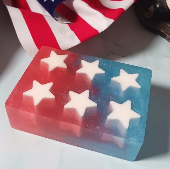 Red White and Blue Soap, Fourth of July Soap, Independence Day Soap ...