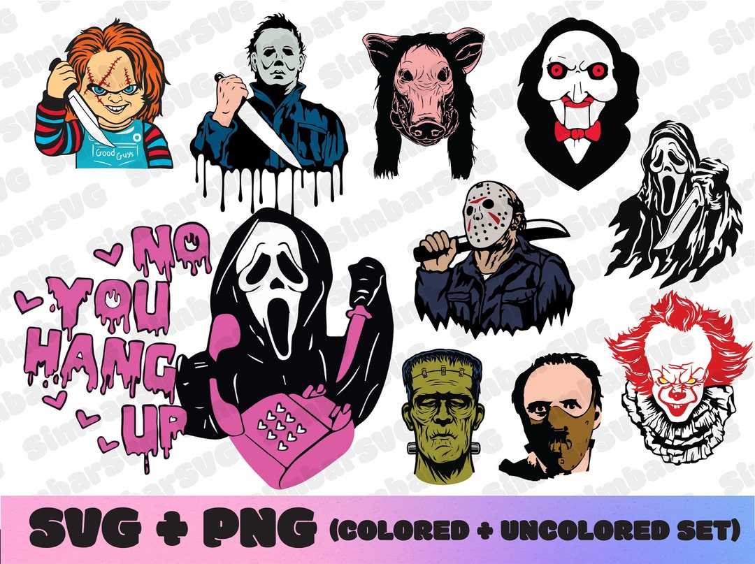Halloween Svg, Horror Movie Svg, Horror Svg, Jason Svg, Scream Svg, Chucky Svg, Jigsaw Svg ...