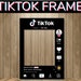 Personalised Tiktok Selfie Frame Custom Photo Board Social Media Booth ...