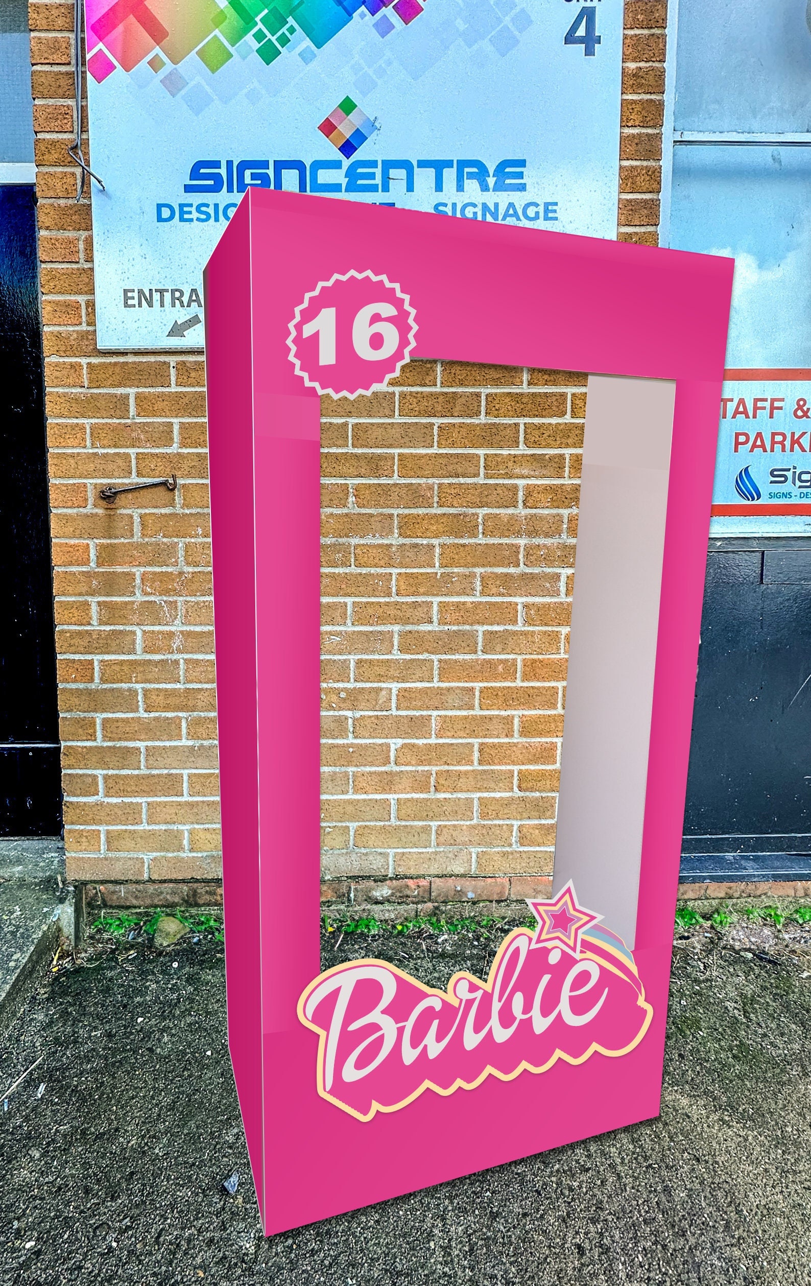 Barbie Box 6ft PINK SPECIAL Star Life-size Photo Frame Event Birthday ...