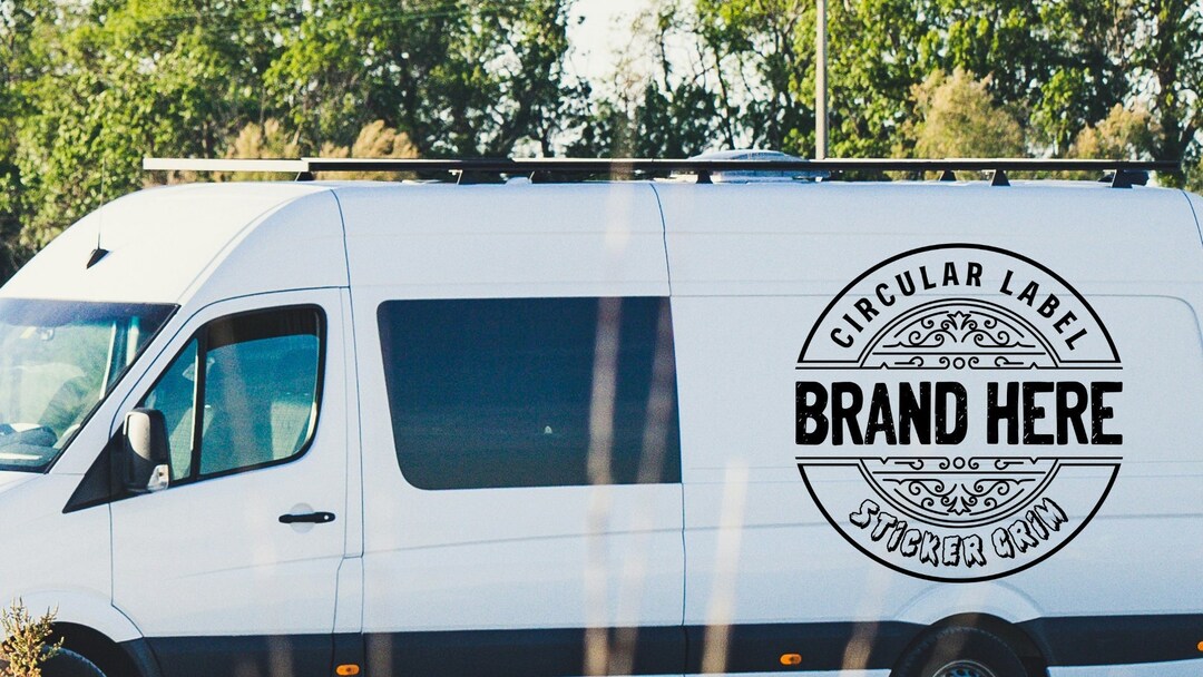 Custom Window Logo Sticker Handle Sticker - Etsy