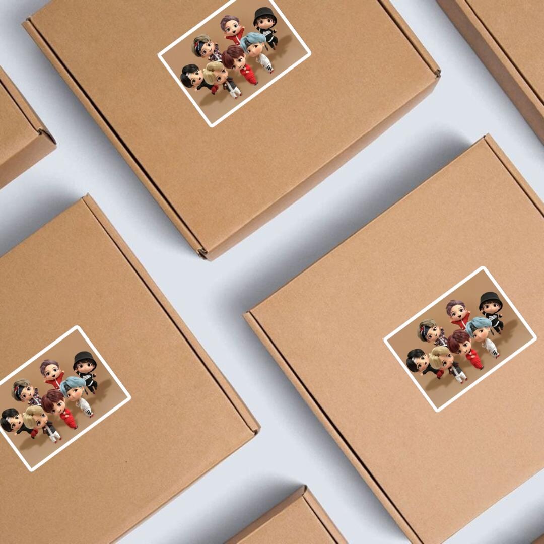 BTS Tinytan Stickers | Cute Kpop Kiss-cut Decals for Laptops, Water ...