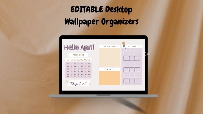 EDITABLE Desktop Wallpaper Organizers Folder Icons, for Mac Windows ...