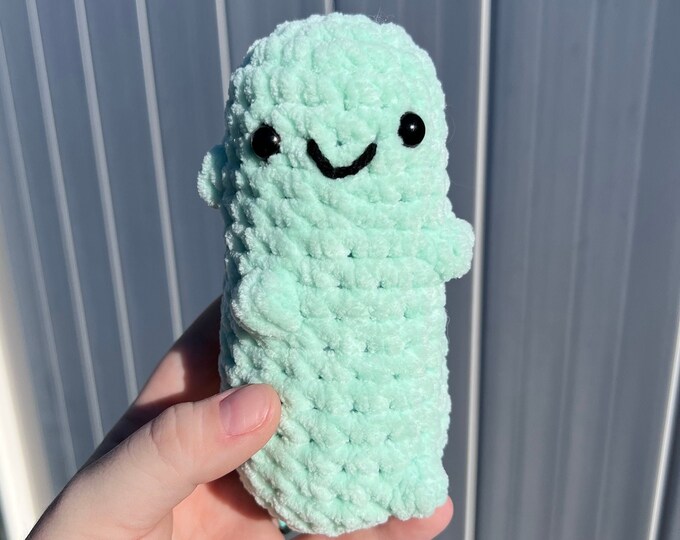 Pickle Plushie Crochet Squishy Friend - Made to Order - Etsy