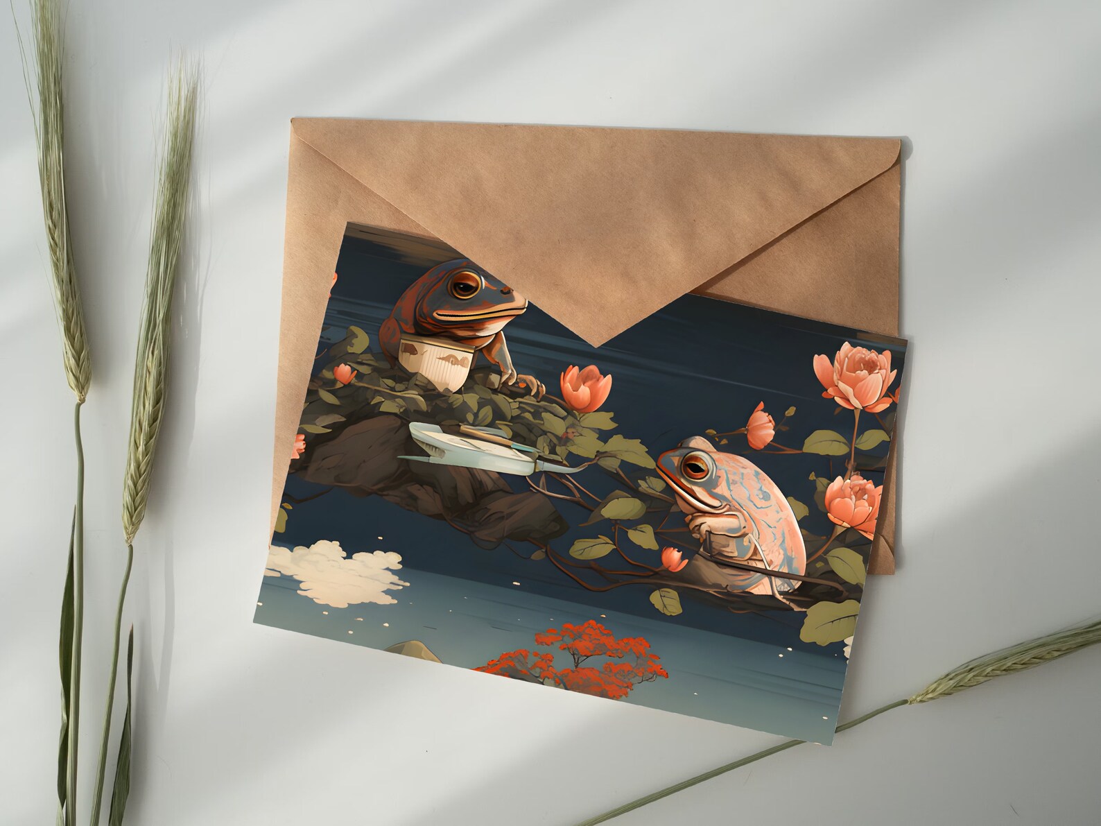 Fun & Fresh Japanese Frog Printable Papers/ Printable Papers/ Japanese ...
