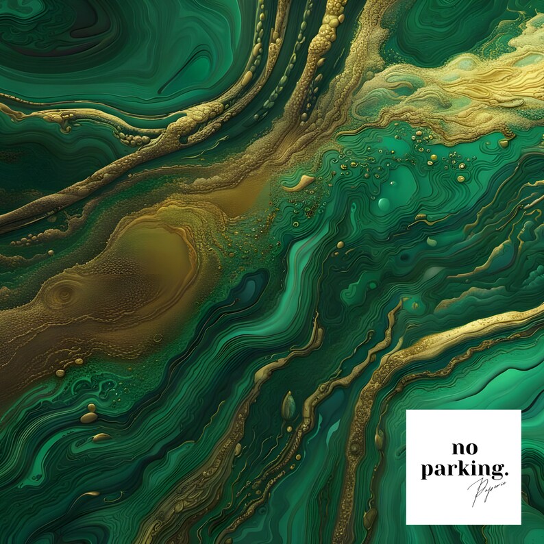 Malachite Pattern Printable Paper/ Premium Scrapbook & Craft - Etsy