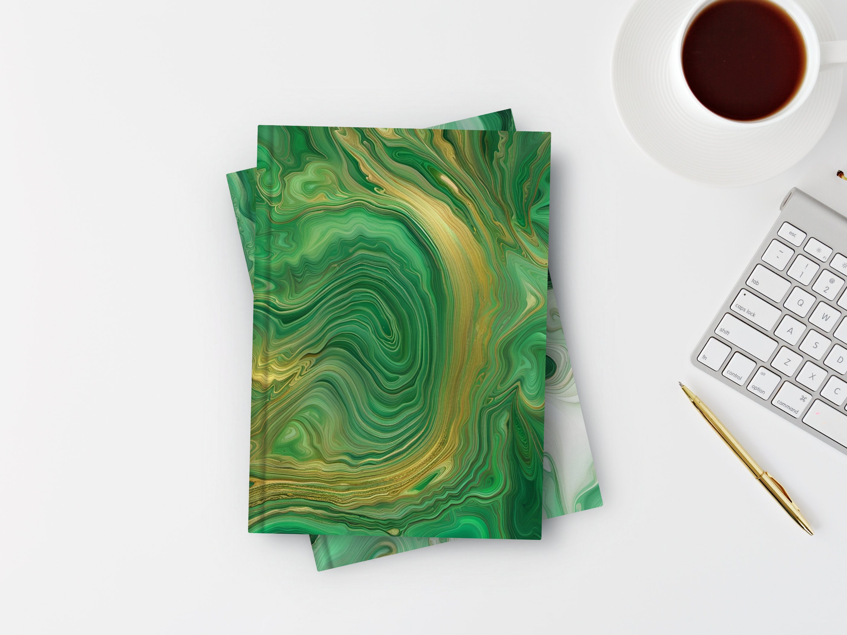 Malachite Pattern Printable Paper/ Premium Scrapbook & Craft Paper/ Lux ...