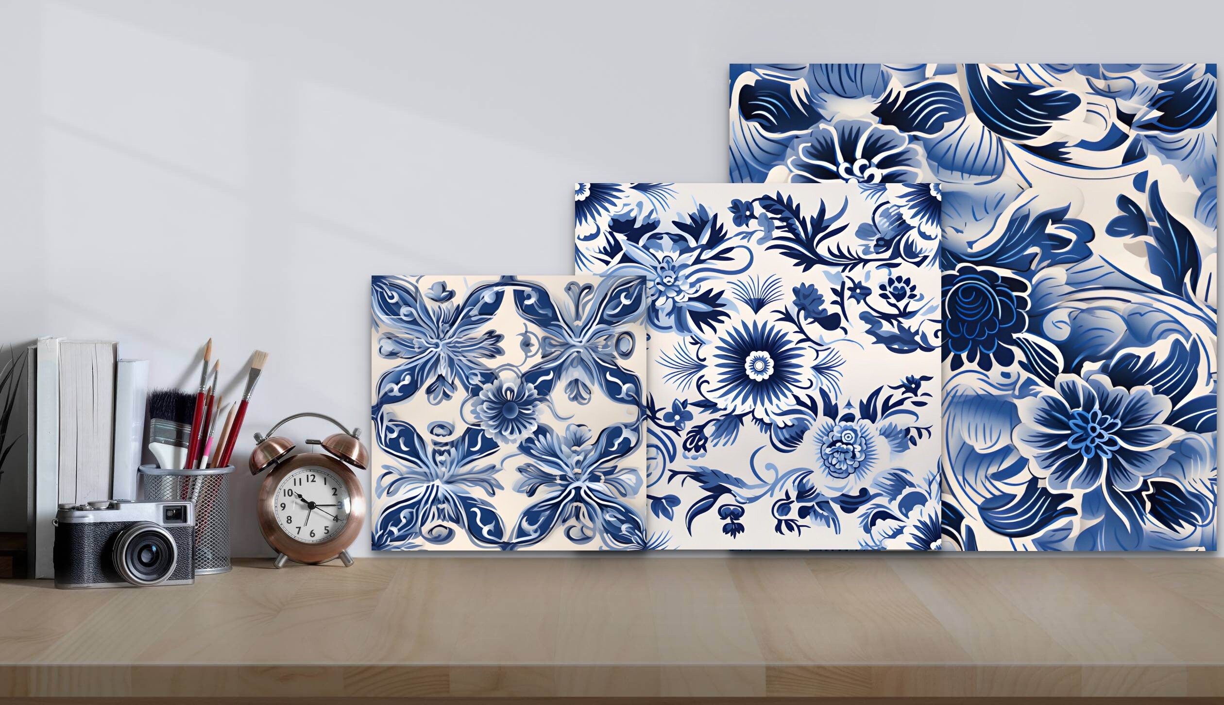Blue China Pattern/ Printable Paper/ Printable Scrapbook & Craft Paper ...