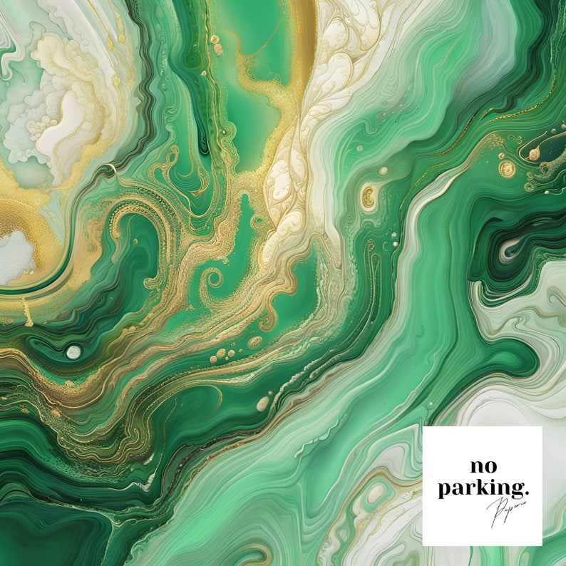 Malachite Pattern Printable Paper/ Premium Scrapbook & Craft - Etsy