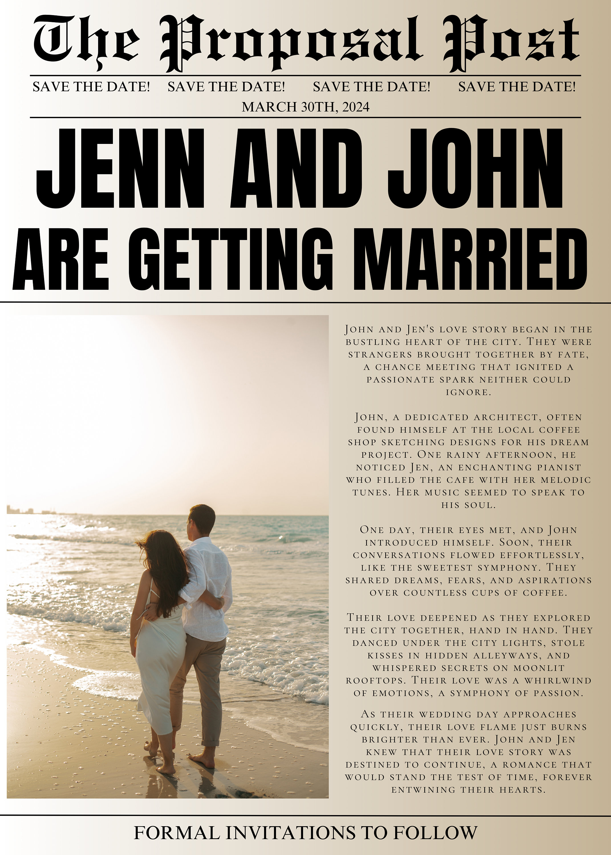 Editable Save the Date Template, Printable Save the Date Card, Save the ...