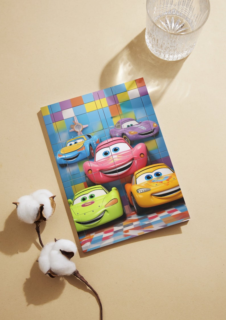 Colorful Toy Car Pattern, Instant Download Digital Paper, Toy Car ...