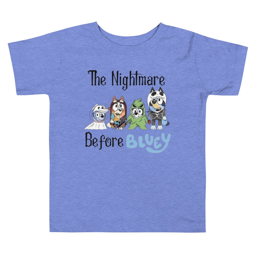 Toddler Nightmare Before Bluey Tee - Etsy