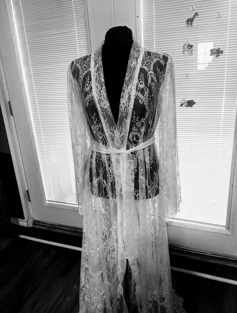 Lace Boudoir Robe - Etsy