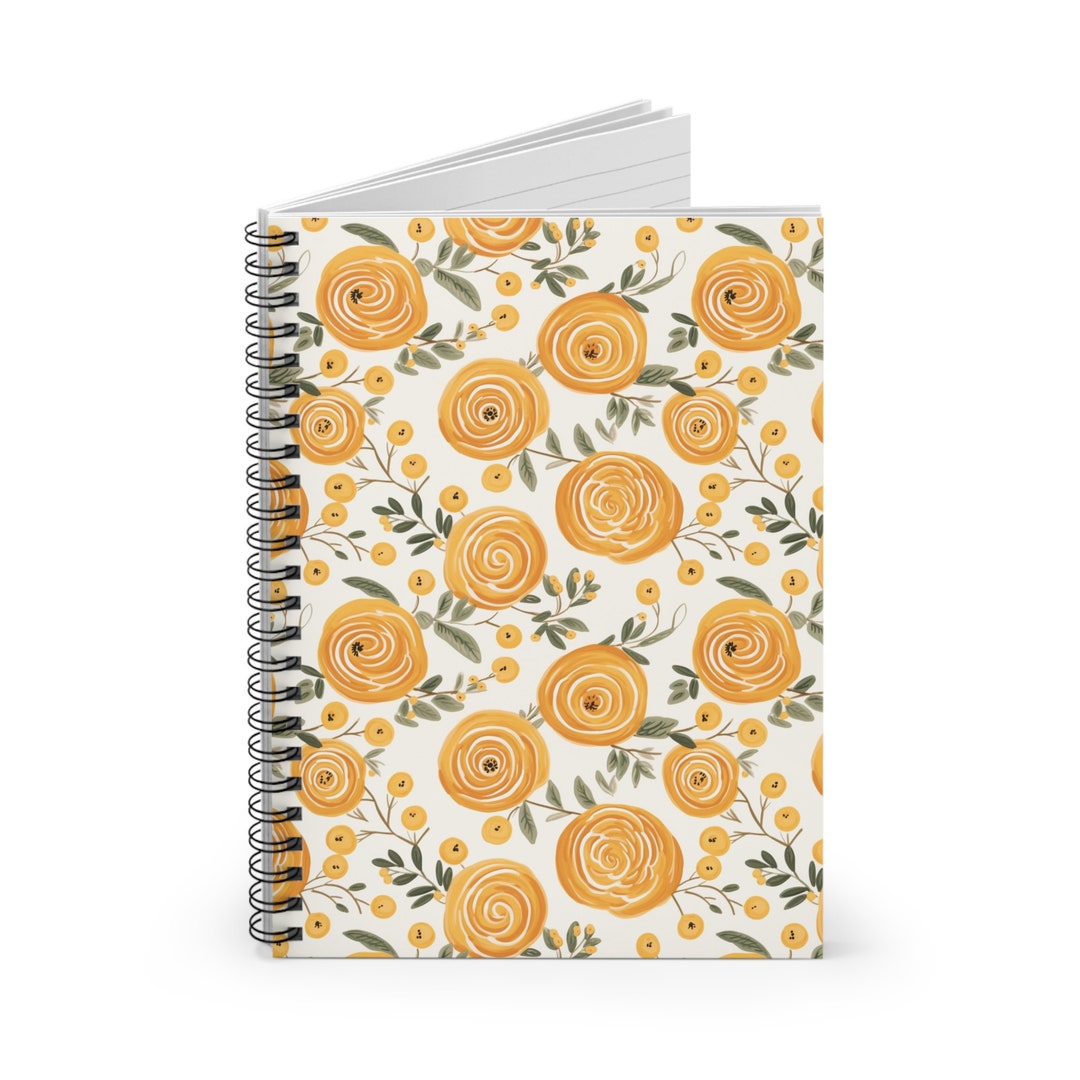 Honey Bun Pattern Spiral Notebook | Bunch of Buns | Ruled Line - Etsy