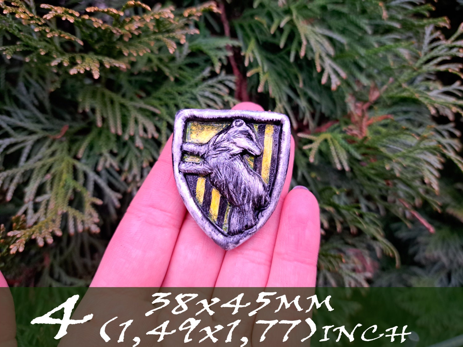 School of Magic, Academy of Magic Badge, Brooch, Polymer Clay, Snake ...