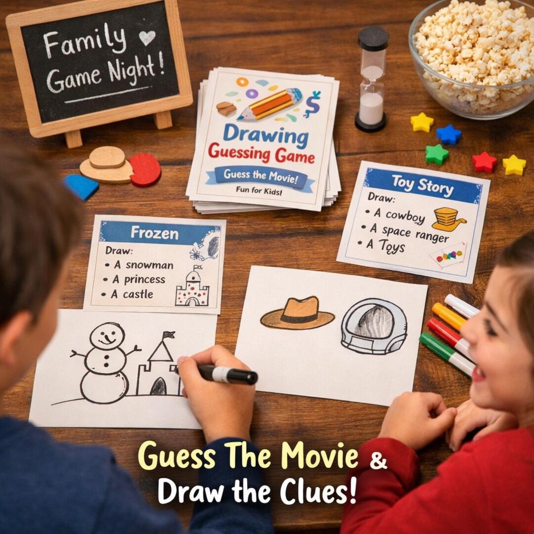 Disney Drawing Guessing Game - Etsy