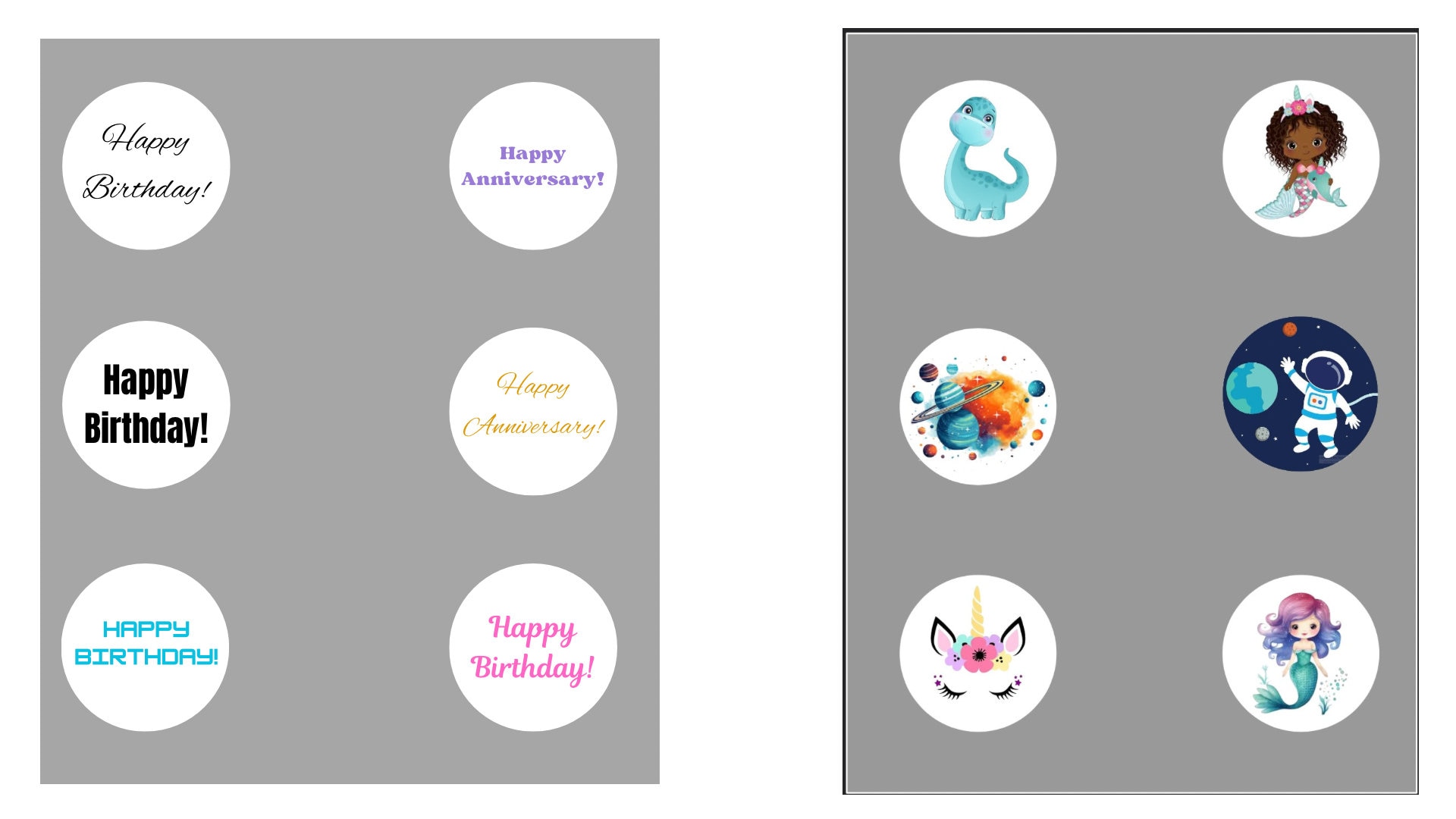 Edible Images, Cupcake Toppers, Cake Decorations, Cookie Decorations ...
