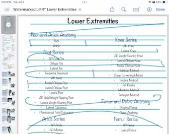 Upper Extremities LMRT Review Guide - Etsy