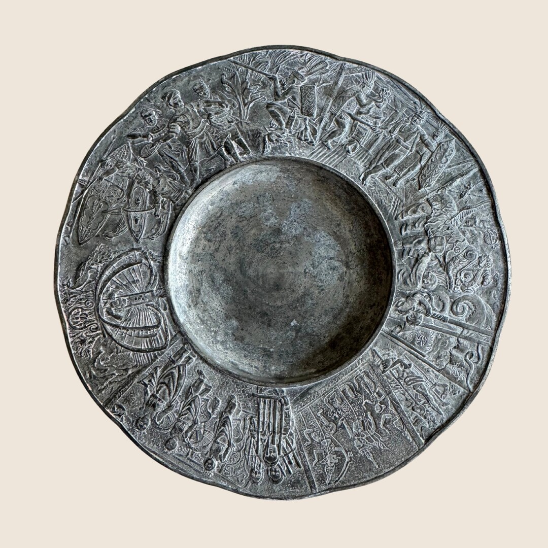 Vintage Royal Selangor Pewter Engraved Plate - Etsy