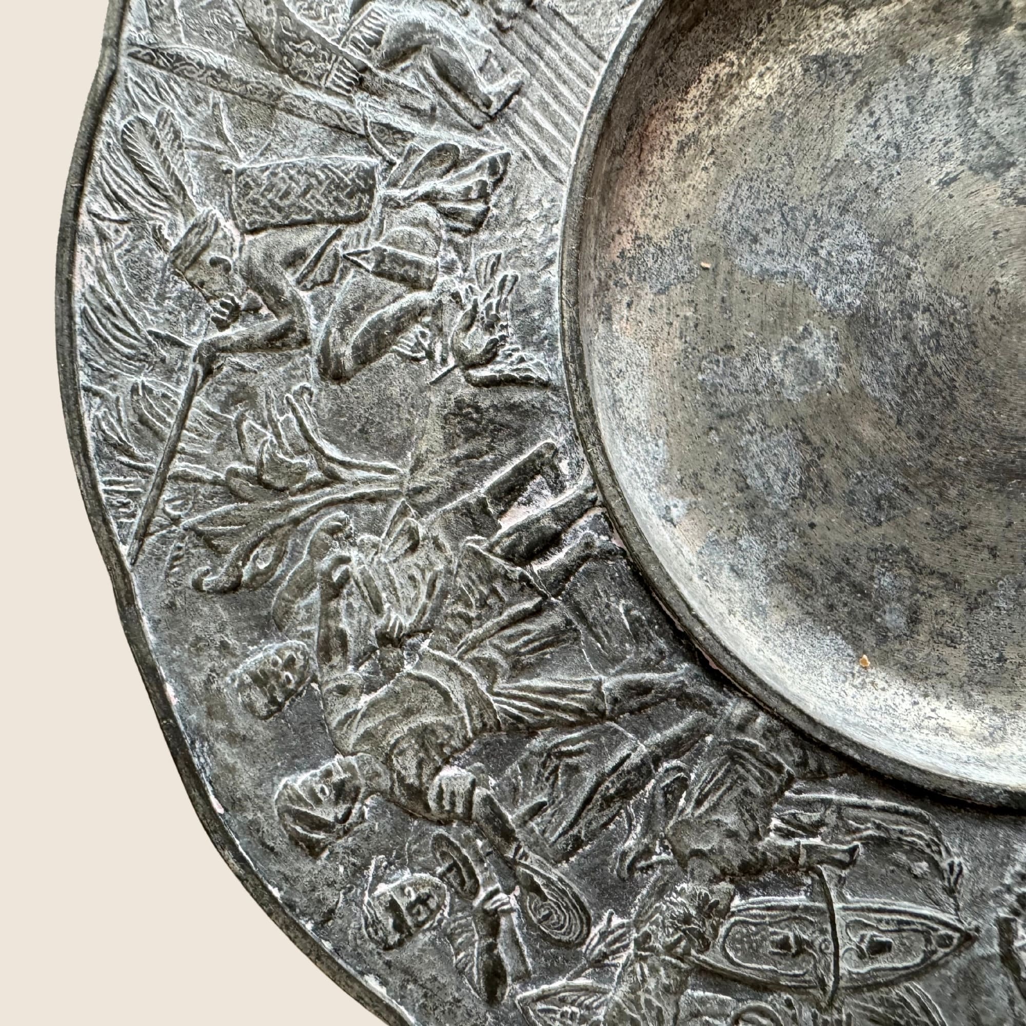 Vintage Royal Selangor Pewter Engraved Plate - Etsy