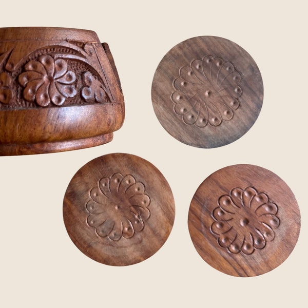 Hand Carved Coasters - Etsy