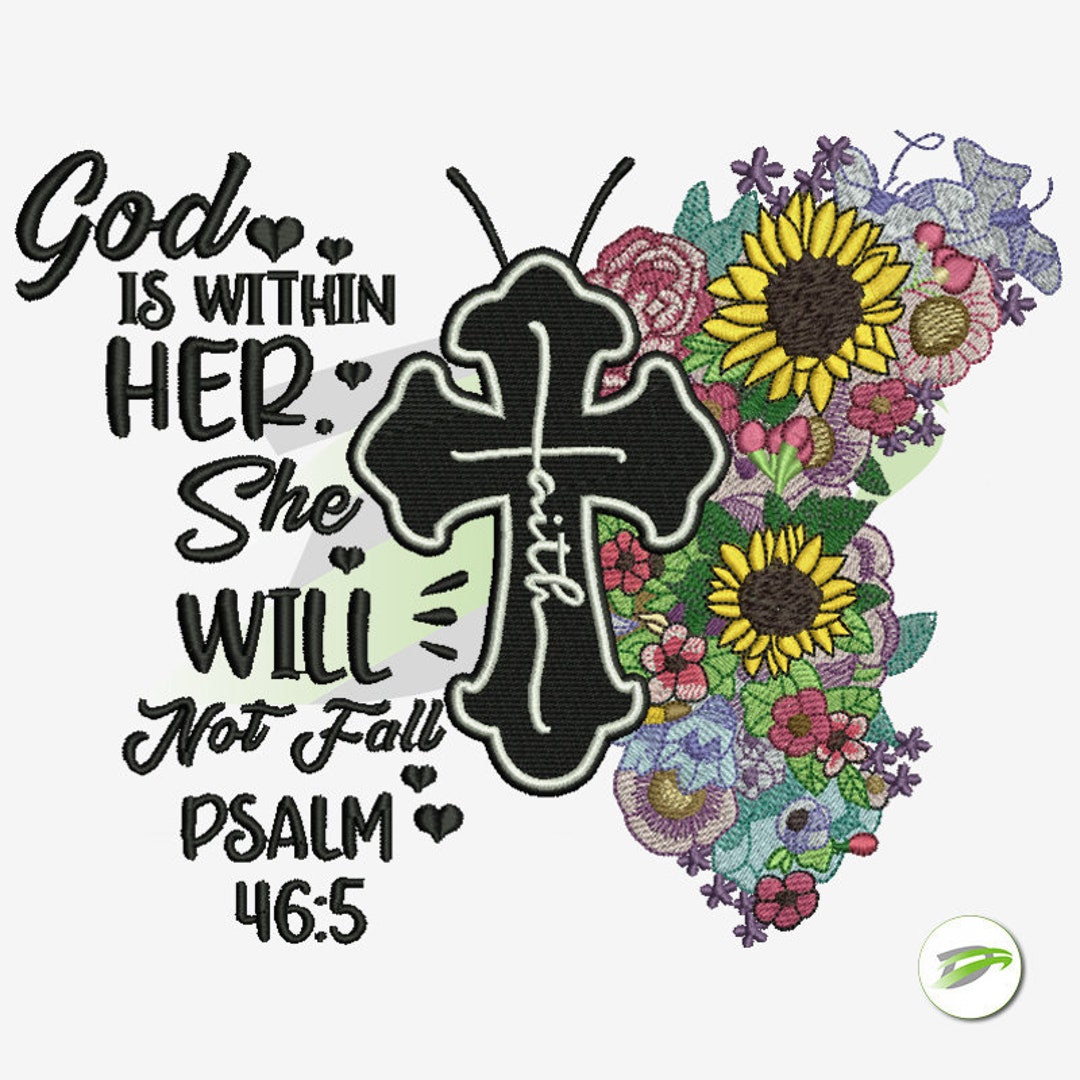 God Faith Embroidery Design - Etsy